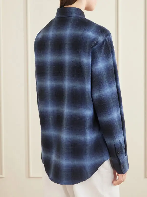 Matteau Checked Cotton-flannel Shirt