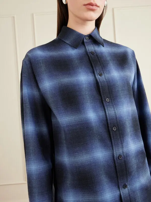 Matteau Checked Cotton-flannel Shirt