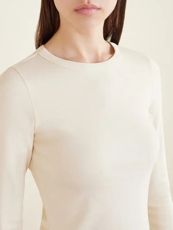 FLORE FLORE Max Organic Cotton-jersey T-shirt - Neutrals