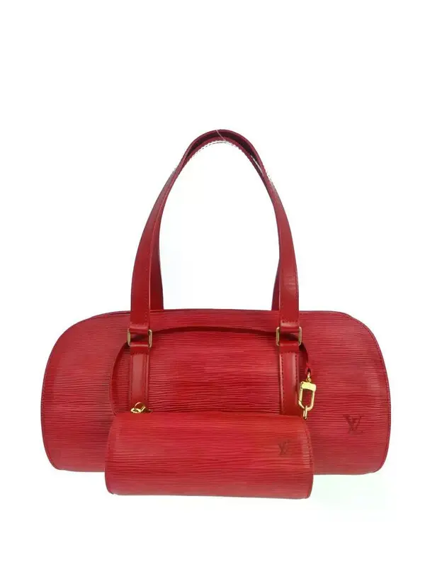 LOUIS VUITTON Soufflot Leather Handbag - Red