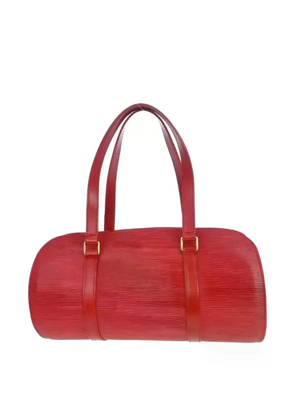 LOUIS VUITTON Soufflot Leather Handbag - Red
