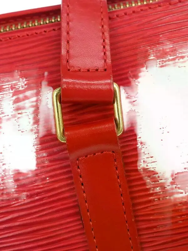 LOUIS VUITTON Soufflot Leather Handbag - Red