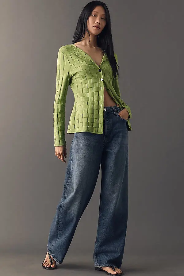 ALIGNE Olsen Woven Knit Top