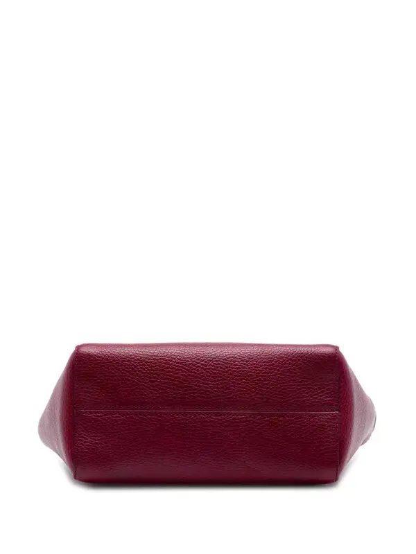 Gucci Leather Swing Satchel - Red
