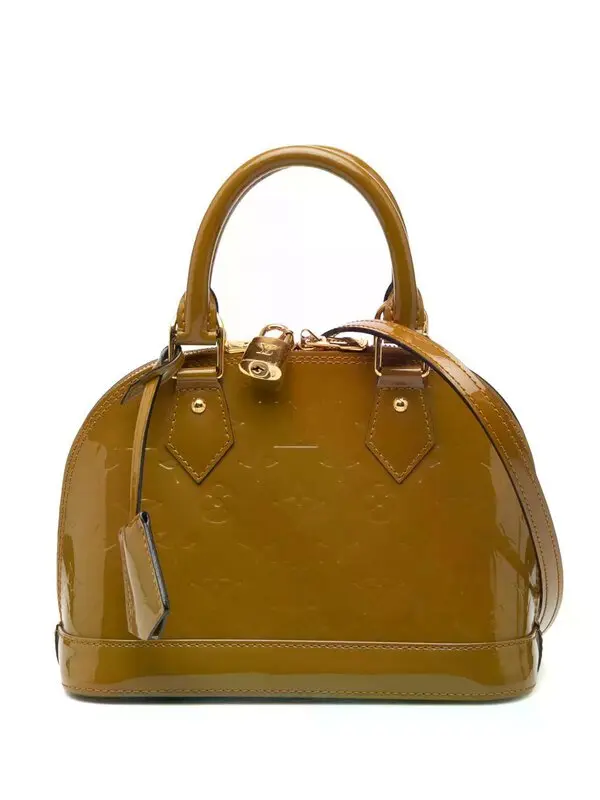 LOUIS VUITTON Monogram Vernis Alma Bb Satchel