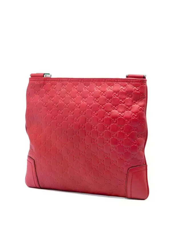 Gucci 2000-2015 Beijing Olympics Edition" Gg Embossed Leather Crossbody Bag