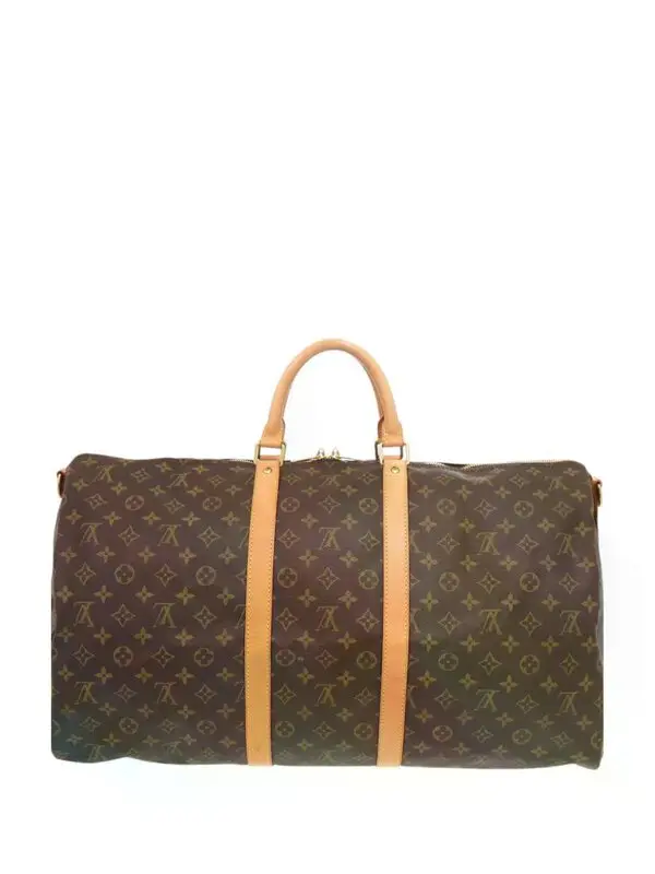 LOUIS VUITTON 2000 Monogram Keepall Bandouliere 55 Travel Bag