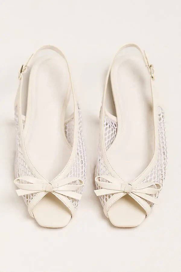 Maeve Mesh Slingback Flats