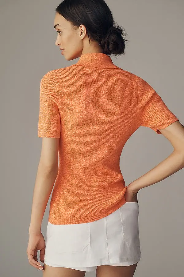 Essentiel Antwerp Jabric Collared Henley Sweater