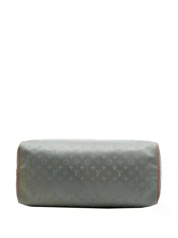 LOUIS VUITTON Monogram Titanium Keepall Bandouliere 50 Travel Bag