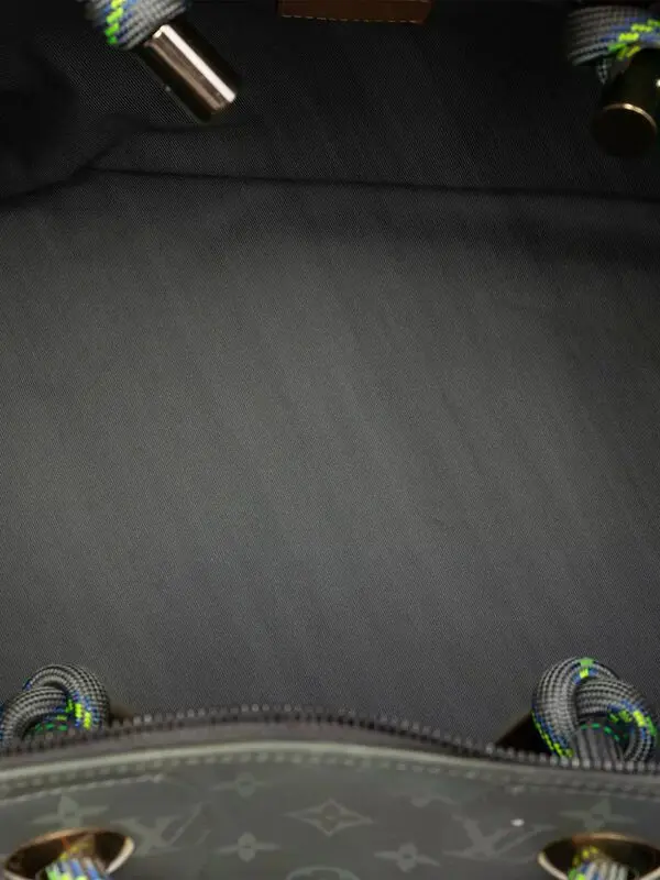 LOUIS VUITTON Monogram Titanium Keepall Bandouliere 50 Travel Bag