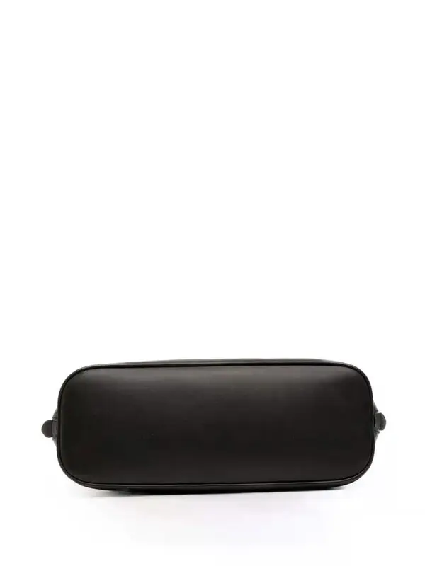Miu Miu Softly Calfskin Embossed Logo Shoulder Bag - Black