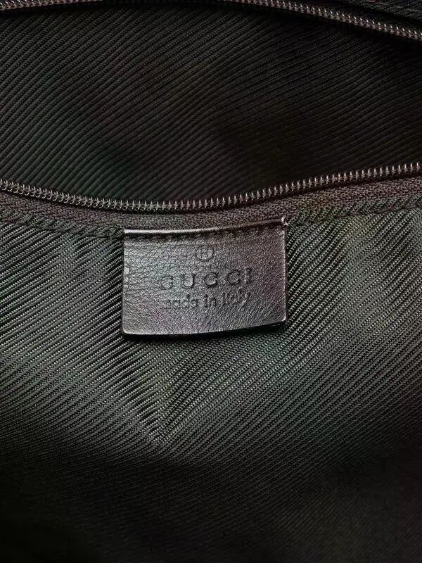 Gucci Printed Canvas Bamboo Horsebit Tote Bag - Brown