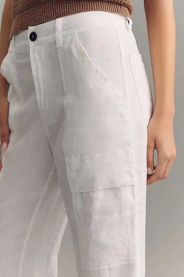 Sanctuary Linen Boyfriend Utility Pants