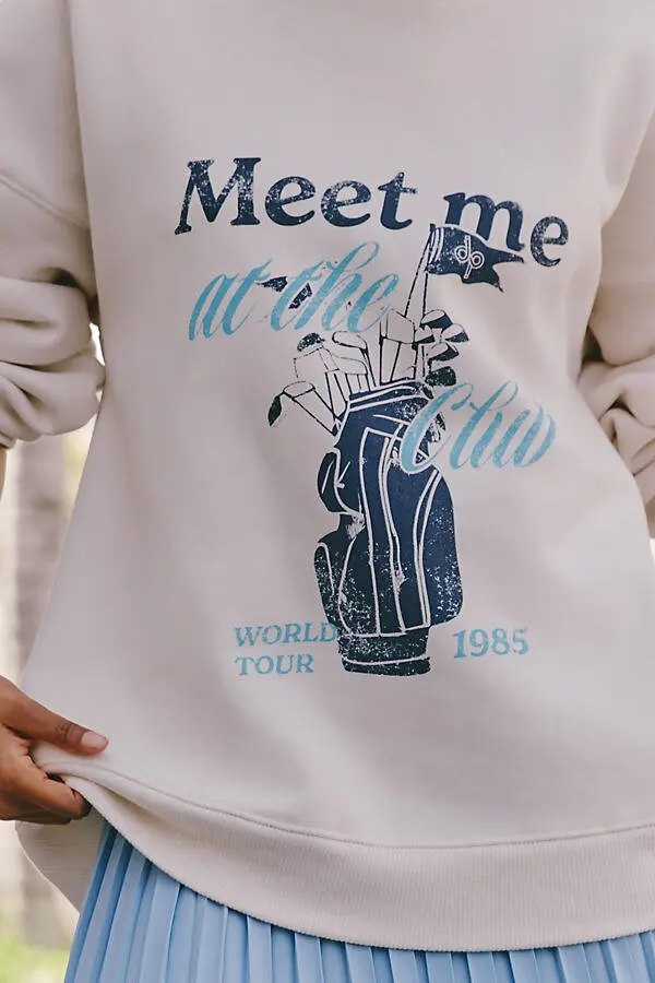 DAILY PRACTICE Flower Cart Crew-neck Pullover