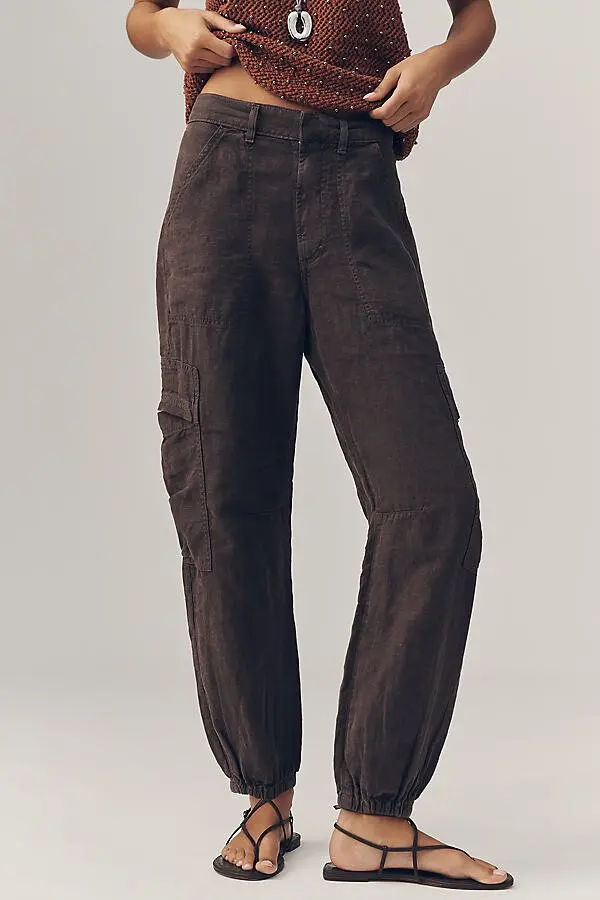 Citizens Of Humanity Ciela Linen Balloon Pants - Charcoal