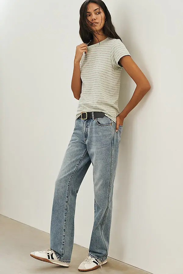 Rolla's Meg Mid-rise Straight Jeans