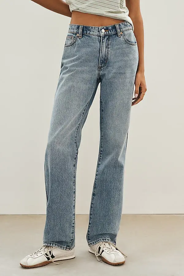 Rolla's Meg Mid-rise Straight Jeans