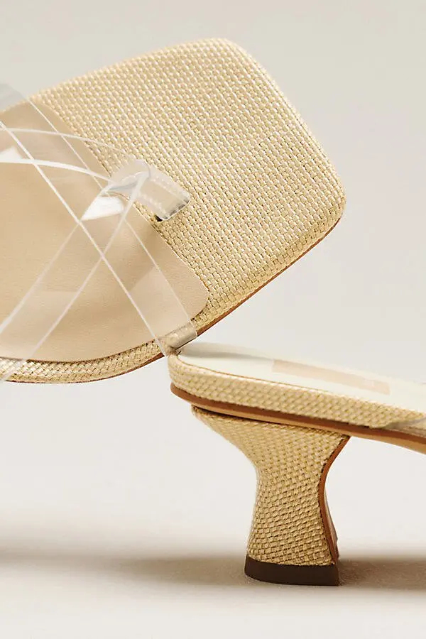 Dolce Vita Brevel Jelly Flip-flop Heeled Sandals - Crystal