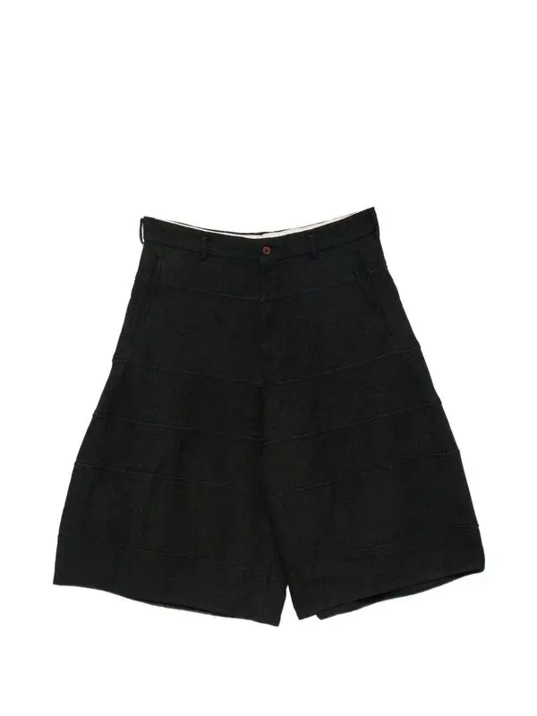 Comme Des Garçons Paneled Belt-loop Shorts