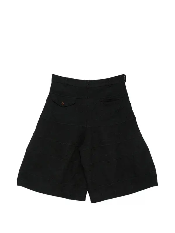 Comme Des Garçons Paneled Belt-loop Shorts