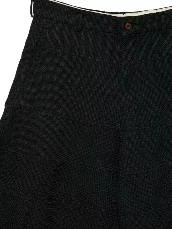Comme Des Garçons Paneled Belt-loop Shorts