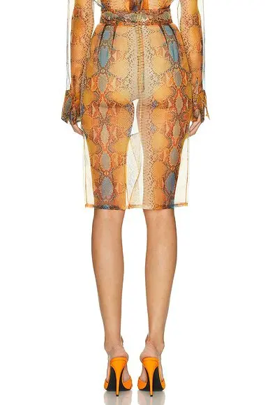 LAQUAN SMITH Pencil Skirt - Snake