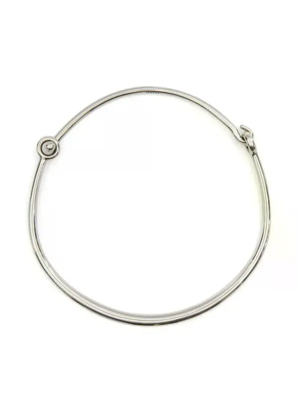 Isabel Marant Tone Brass Choker Necklace - Silver