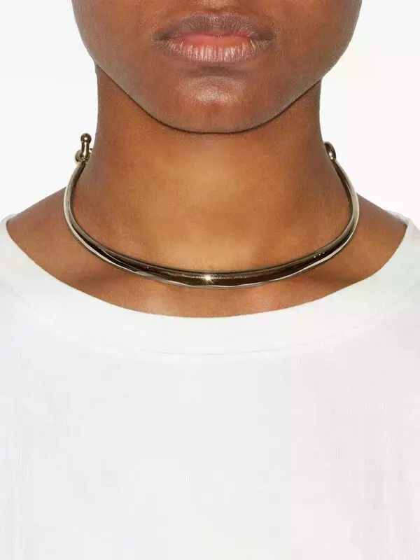 Isabel Marant Étoile Tone Brass Choker Necklace