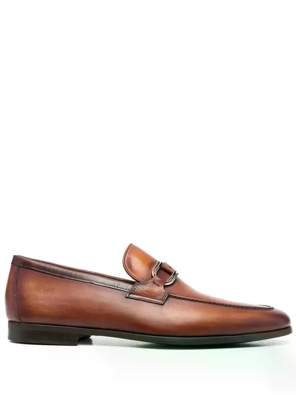 Magnanni Front-strap Almond-toe Loafers
