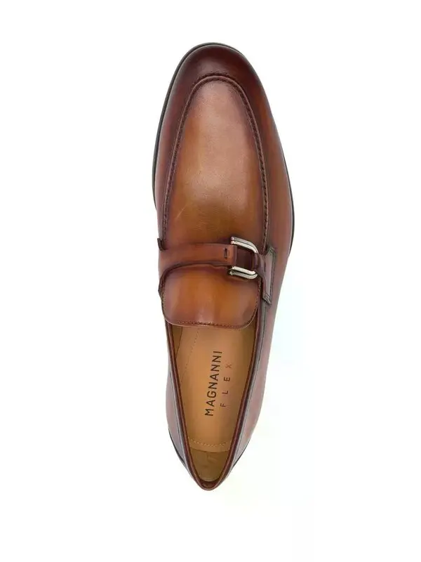 Magnanni Front-strap Almond-toe Loafers