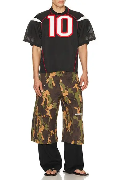 SPENCER BADU Mesh Jersey With Graphic Detail