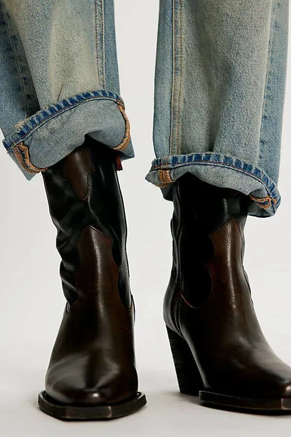 Free People We The Free Caden Mid-calf Boots With Stud Embellishments