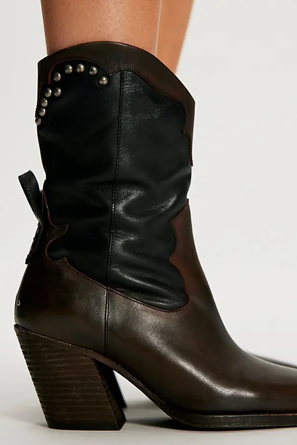 Free People We The Free Caden Mid-calf Boots With Stud Embellishments