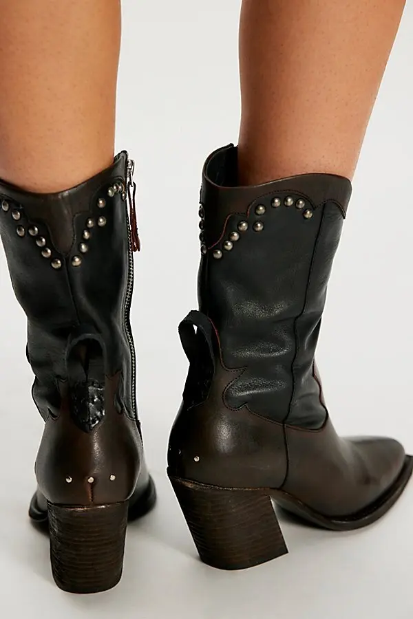 Free People We The Free Caden Mid-calf Boots With Stud Embellishments