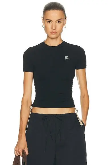 Burberry Avery T-shirt With Ruched Sides