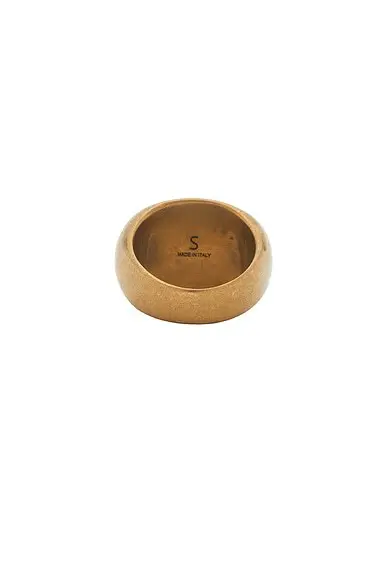Dries Van Noten Gold-tone Brass Ring With Stone