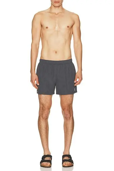 AUTO-REPLY 4 Vertical Pintuck Sebastian Swim Trunk - Vertical Granite