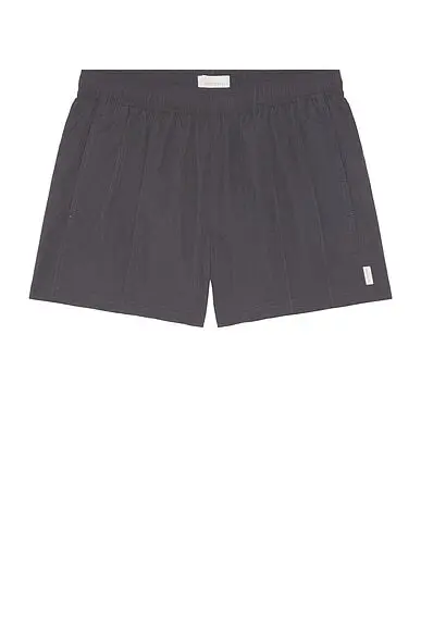 AUTO-REPLY 4 Vertical Pintuck Sebastian Swim Trunk - Vertical Granite
