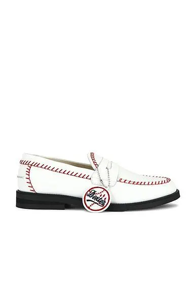 DUKE + DEXTER Baseball Penny Loafer - Cream
