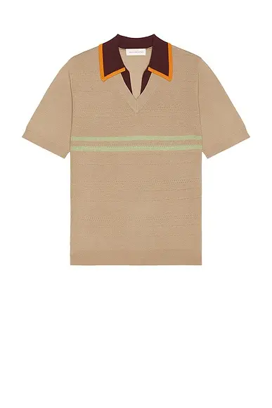 Dries Van Noten Molar Polo - Camel