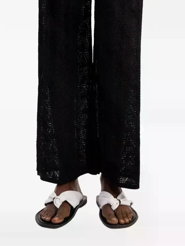 Loulou De Saison Knit Seashell Pattern Trousers