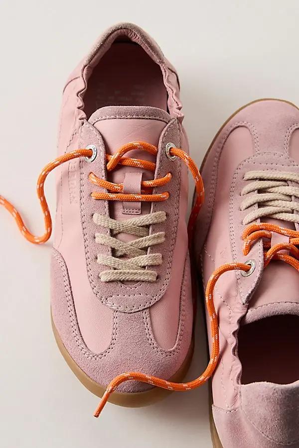 BRONX Drew Leather Sneakers - Baby Pink/gum