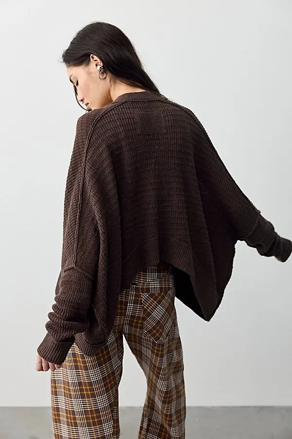Free People We The Free Mad About You Linen Cardigan - Brown