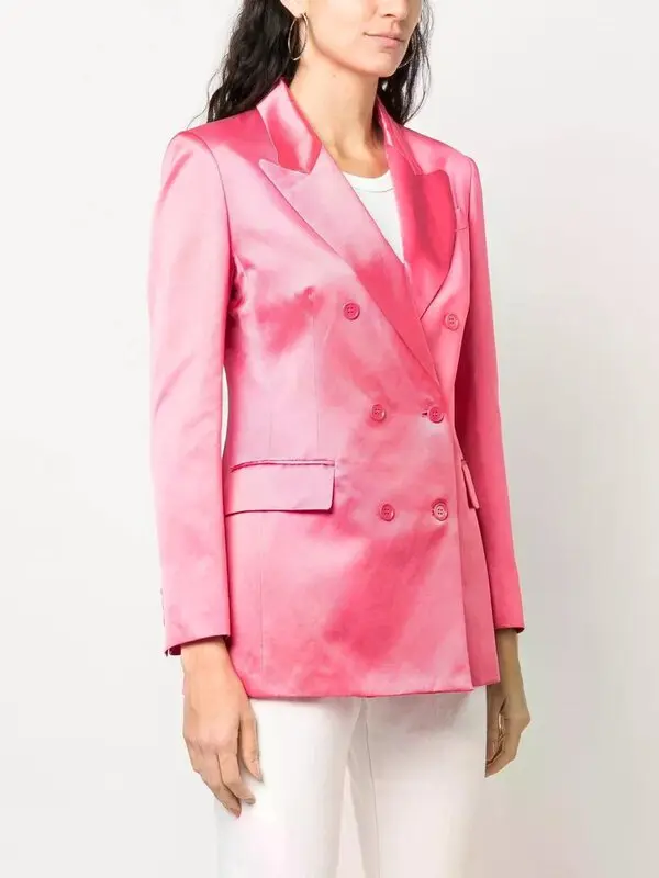 P.a.r.o.s.h Satin Finish Double-breasted Blazer