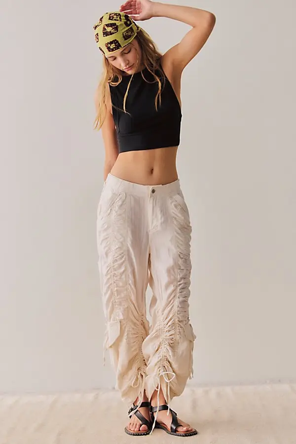 Free People Intimately Simply Soft Low-arm Crop Top - Black