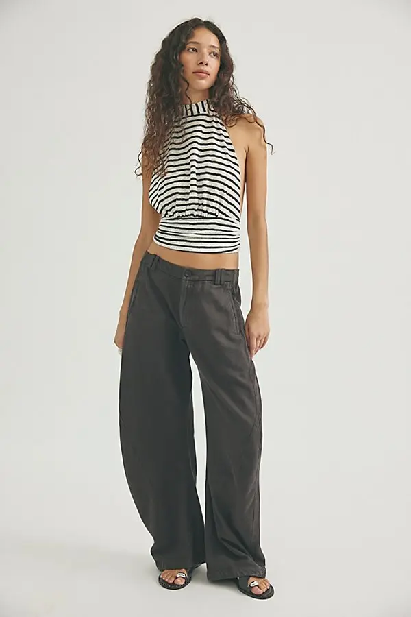 Free People Beatrice Halter Top - Black