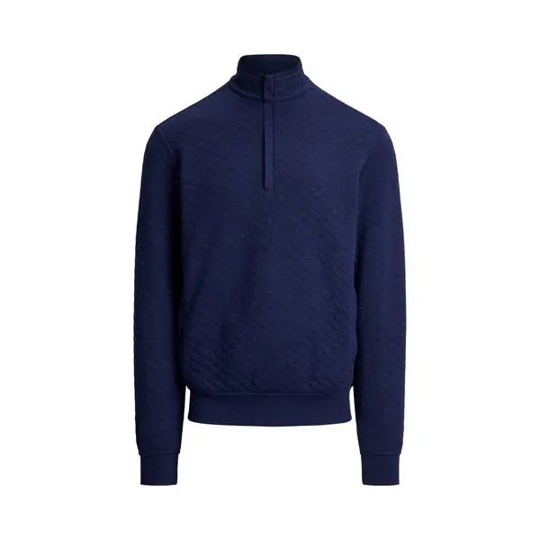 Ralph Lauren Rlx Quilted Double-knit Half-zip Pullover