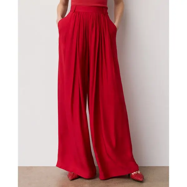 Ralph Lauren Vanessa Satin Wide-leg Palazzo Pants