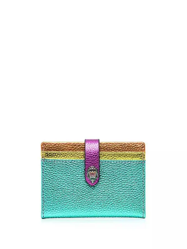 Kurt Geiger Multi-card Metallic-leather Holder - Multicolour